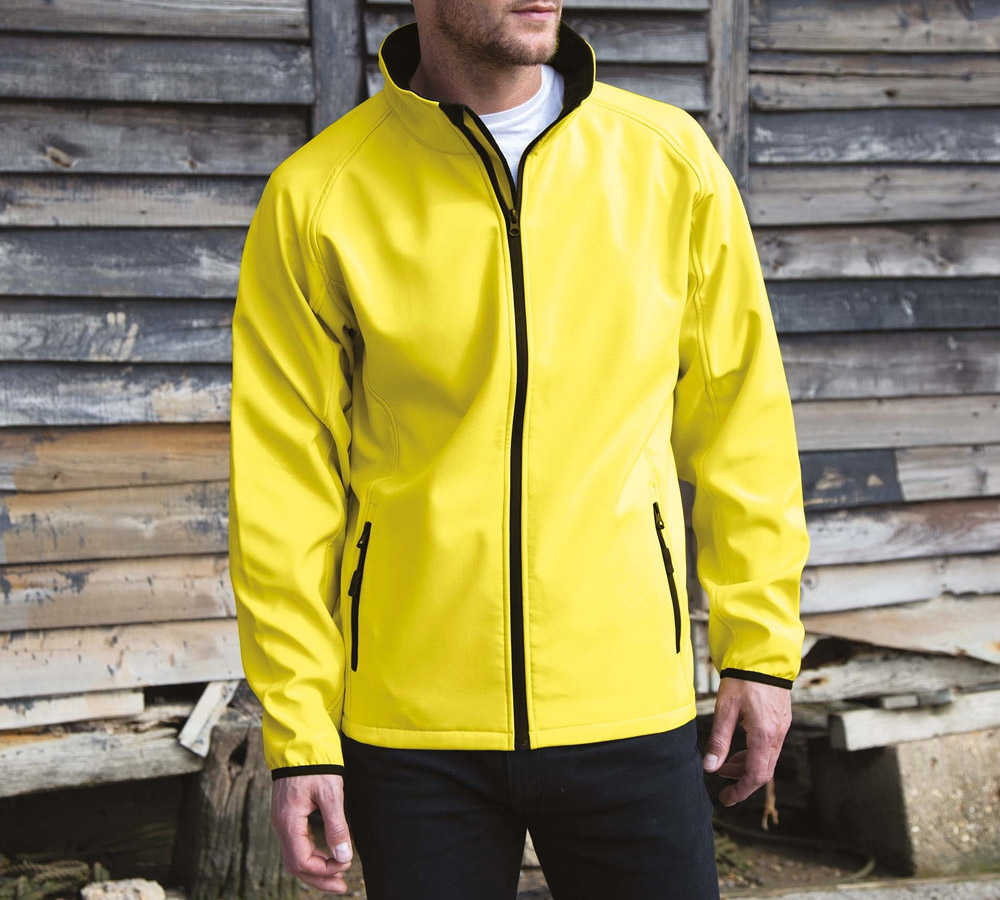 R231M – Heren softshell jas bedrukken | Shirt-Discounter.nl